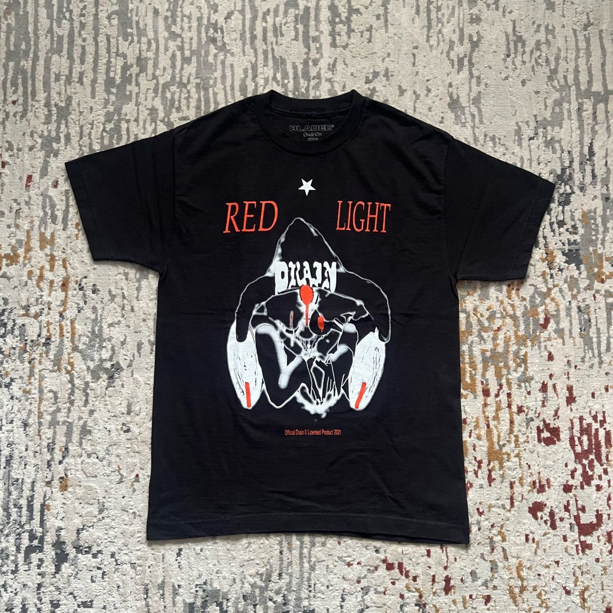 Sad Boys Bladee Merch “Red Light” Tee | Grailed
