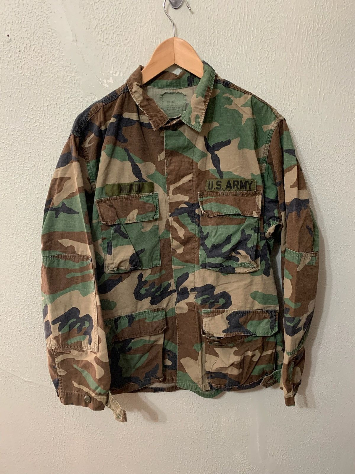 Vintage Vintage 1980s BDU Woodland Camo Jacket | Grailed