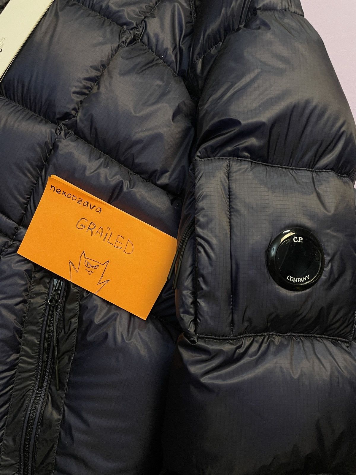 C.P. Company C.P. Company Lens Decor Puffer Blueprint Down Jacket | Grailed
