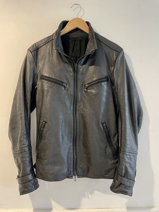 Shellac Shellac Biker Leather Jacket | Grailed