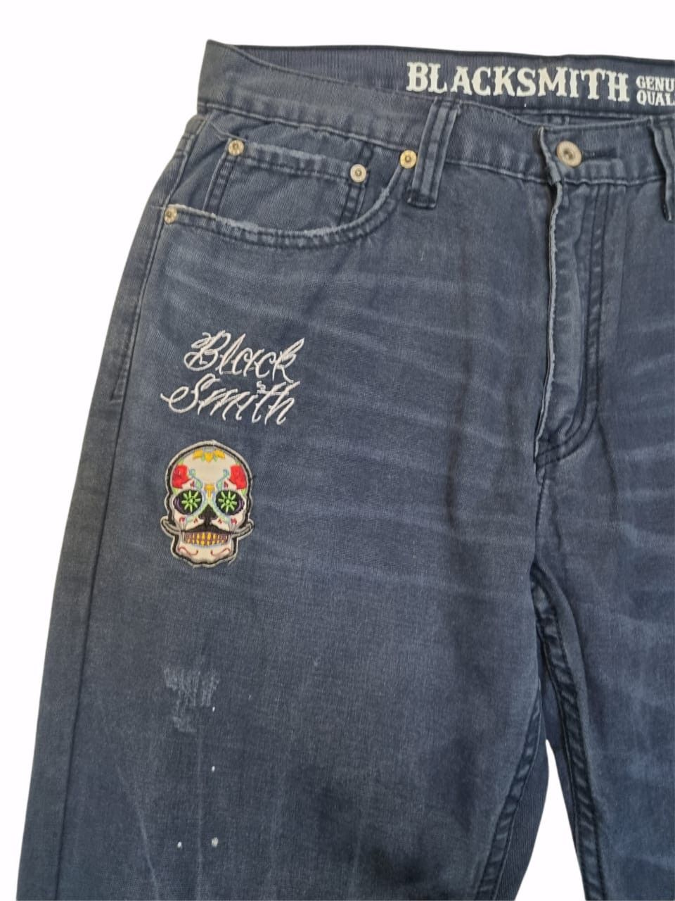 Distressed Denim Blacksmith X Goth Skull X Vintage | Grailed