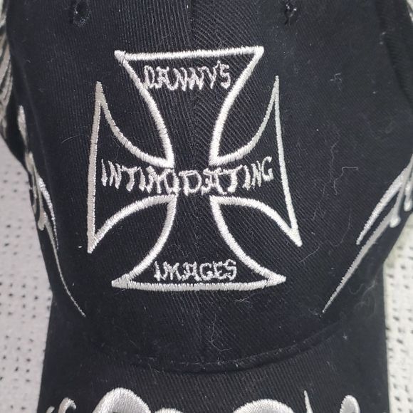 Vintage Head Shots Embroidered Cross "Intimidating Images" Adjustabl ...