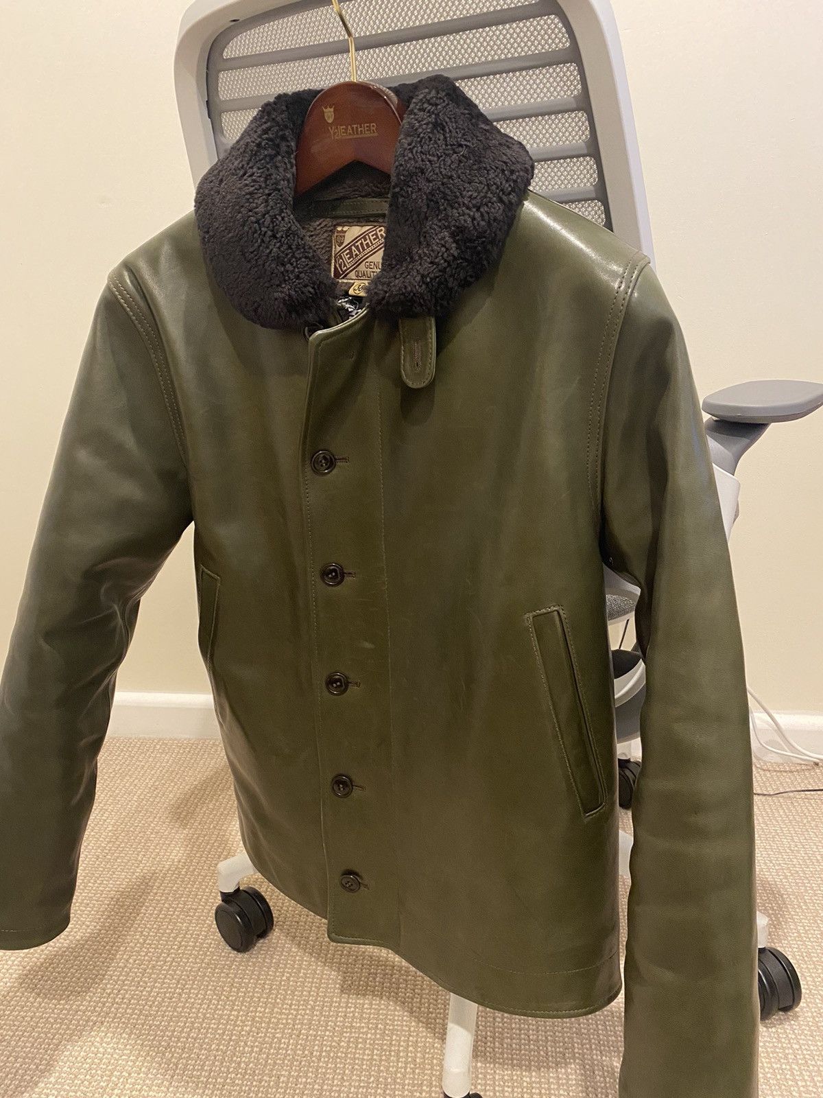 Y'2 Leather Y2 Leather / Shop Vancouver olive N-1 DECK JACKET | Grailed