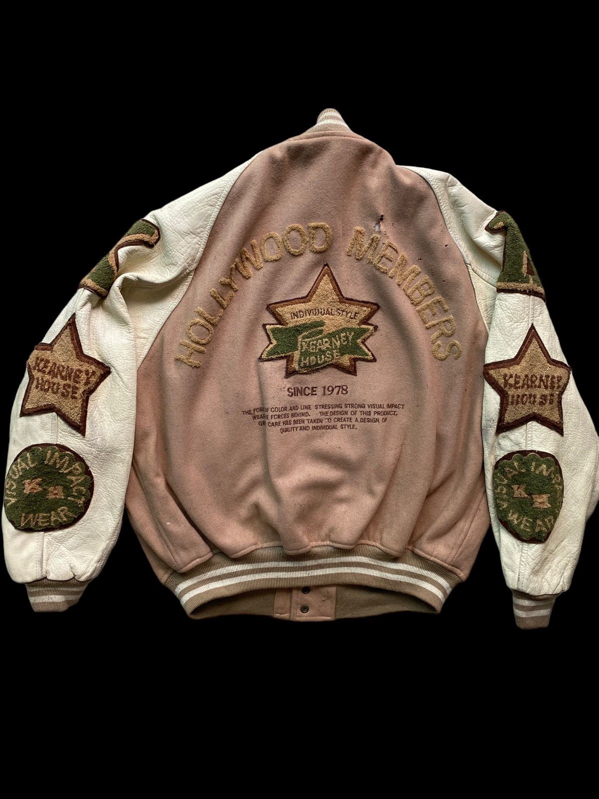 Leather Jacket × Oldvarsity/Stadium × Varsity Jacket Vintage Varsity ...