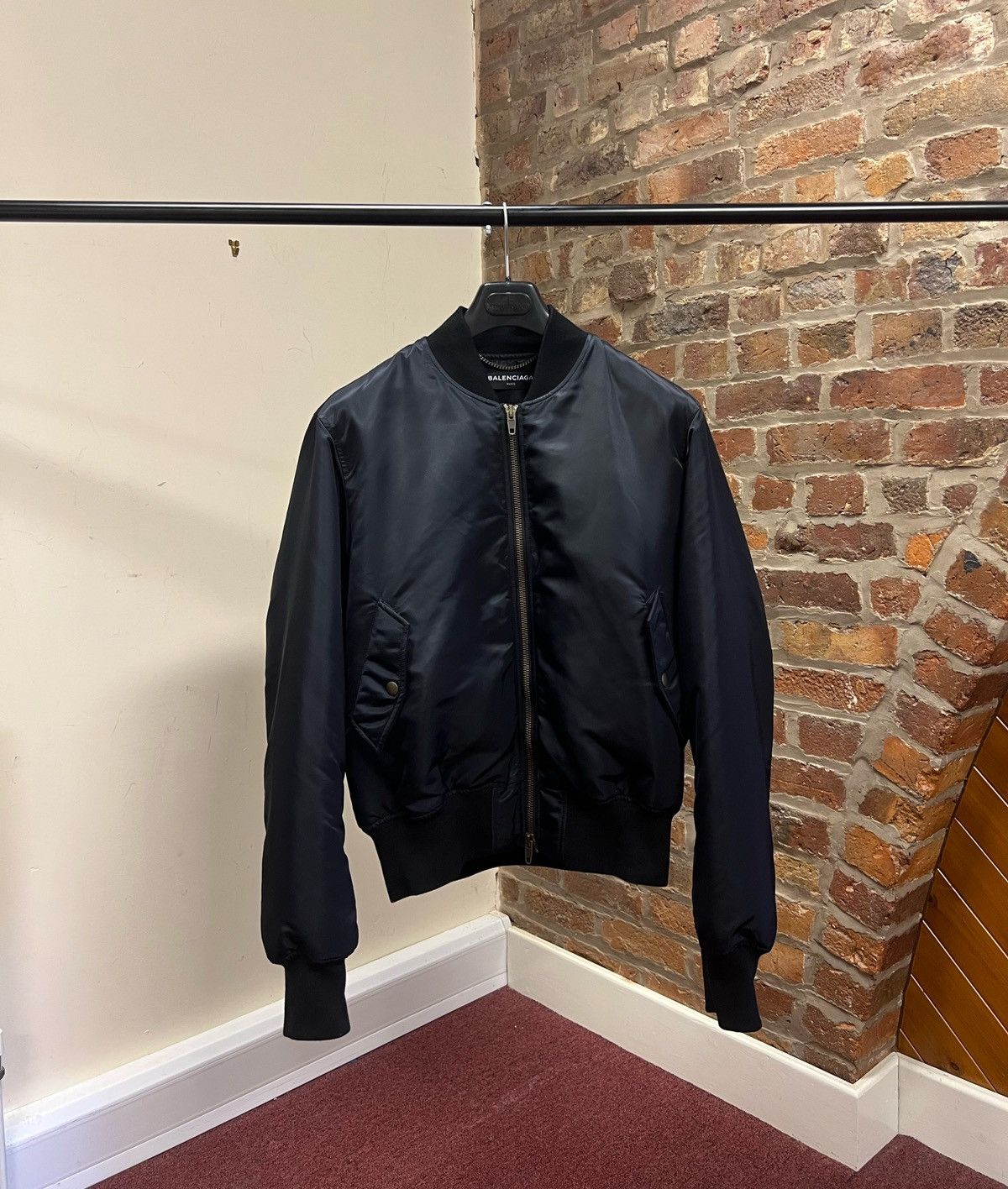 Balenciaga Embroidered Paris Bomber Jacket | Grailed