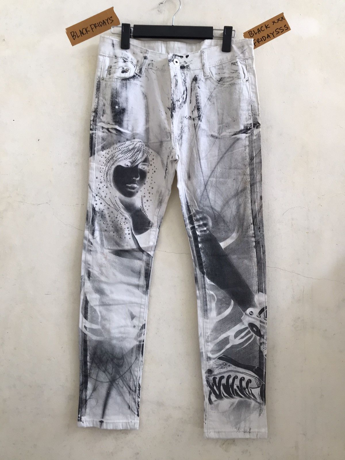 Vintage Bleach Women Y2k Skinny Pants Avril Lavigne Style | Grailed