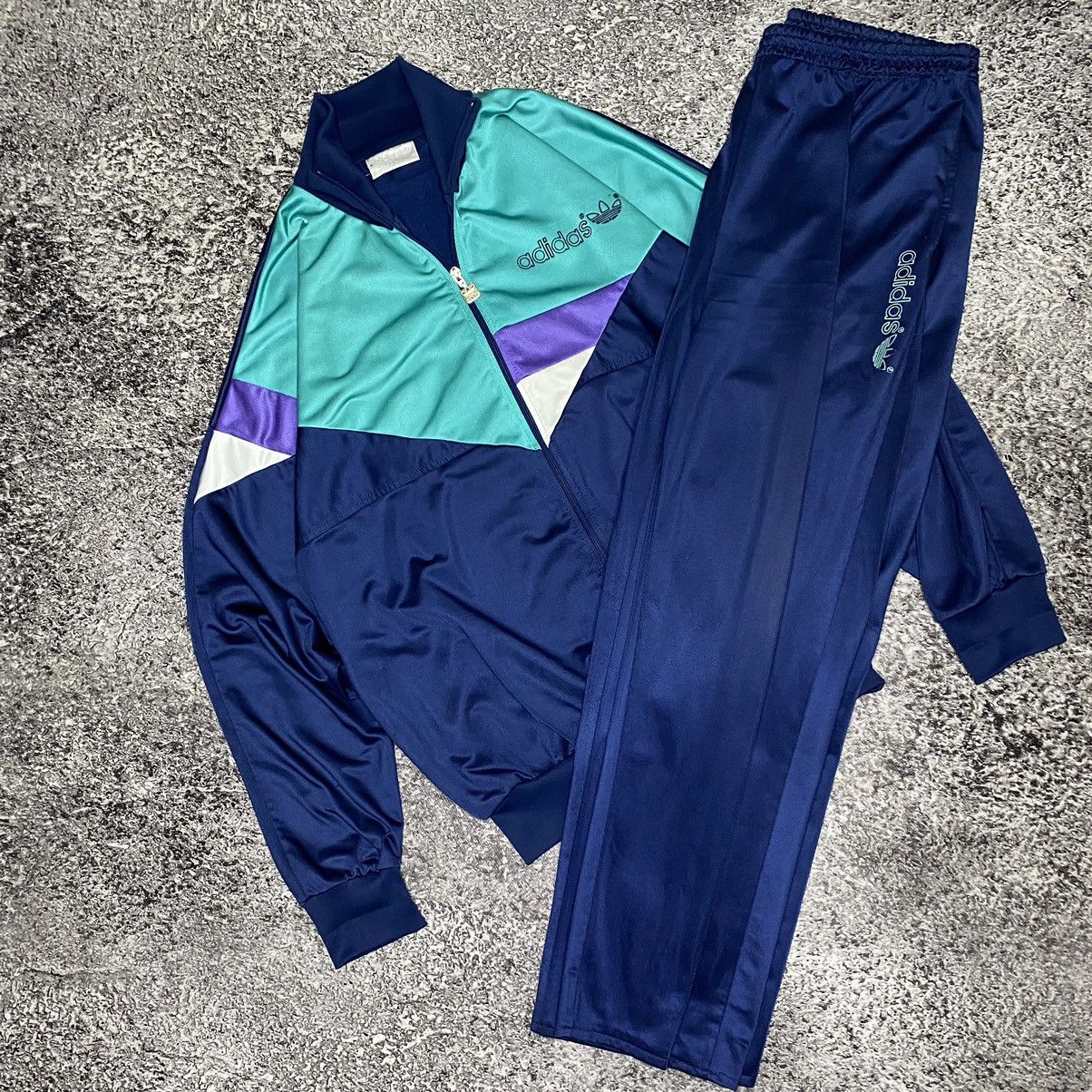 Adidas Vintage Adidas Tracksuit Jacket Pants Very Rare Track 90s | Grailed