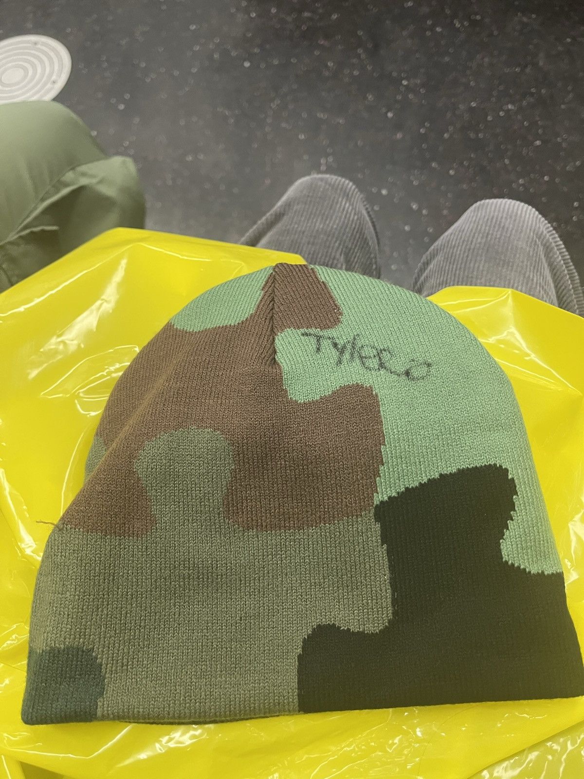 Golf Wang SIGNED TYLER THE CREATOR PUZZLE CAMO BEANIE by GOLF WANG ...