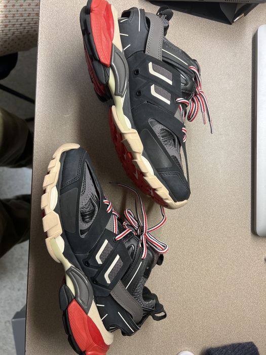 Balenciaga Balenciaga Track Red and White | Grailed