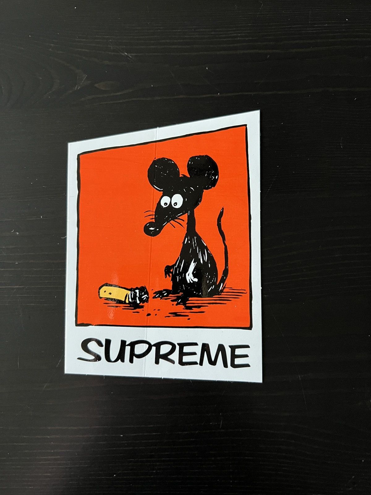 Supreme Supreme Mouse Sticker SS21 Orange | Grailed