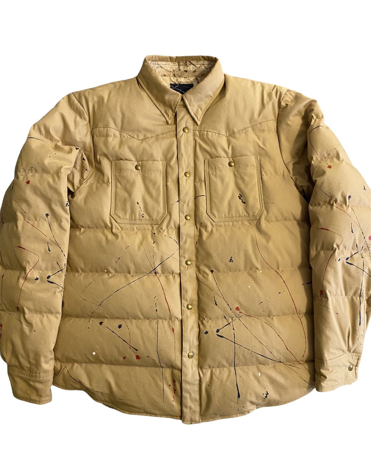 Visvim Visvim SS20 Paint Splatter Kerchief Down Jacket JKT | Grailed