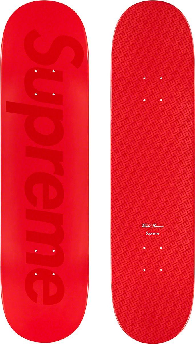 Supreme Red Supreme Tonal Box Logo Skateboard | Grailed