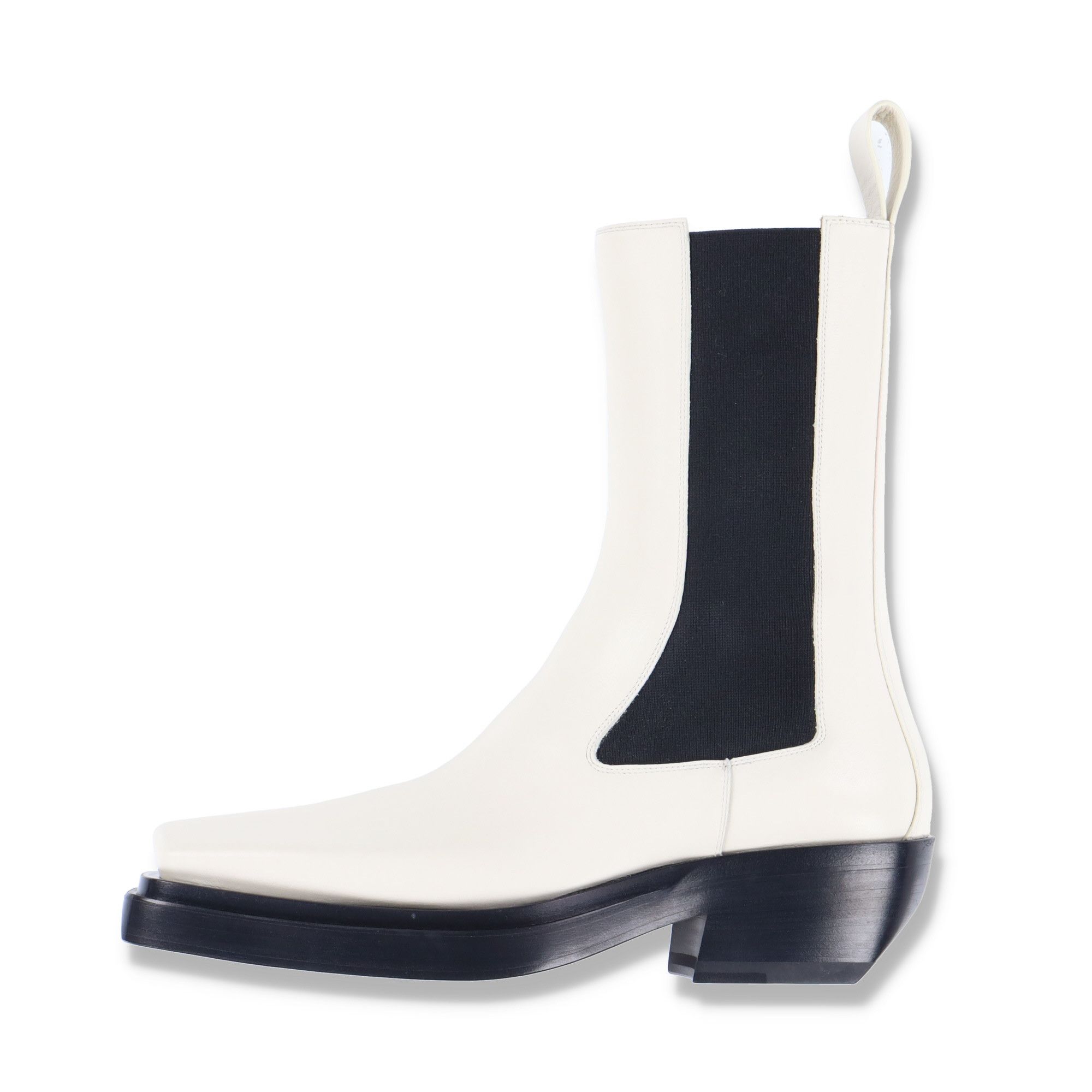 Bottega Veneta Off White Leather BV Lean Chelsea Boots | Grailed