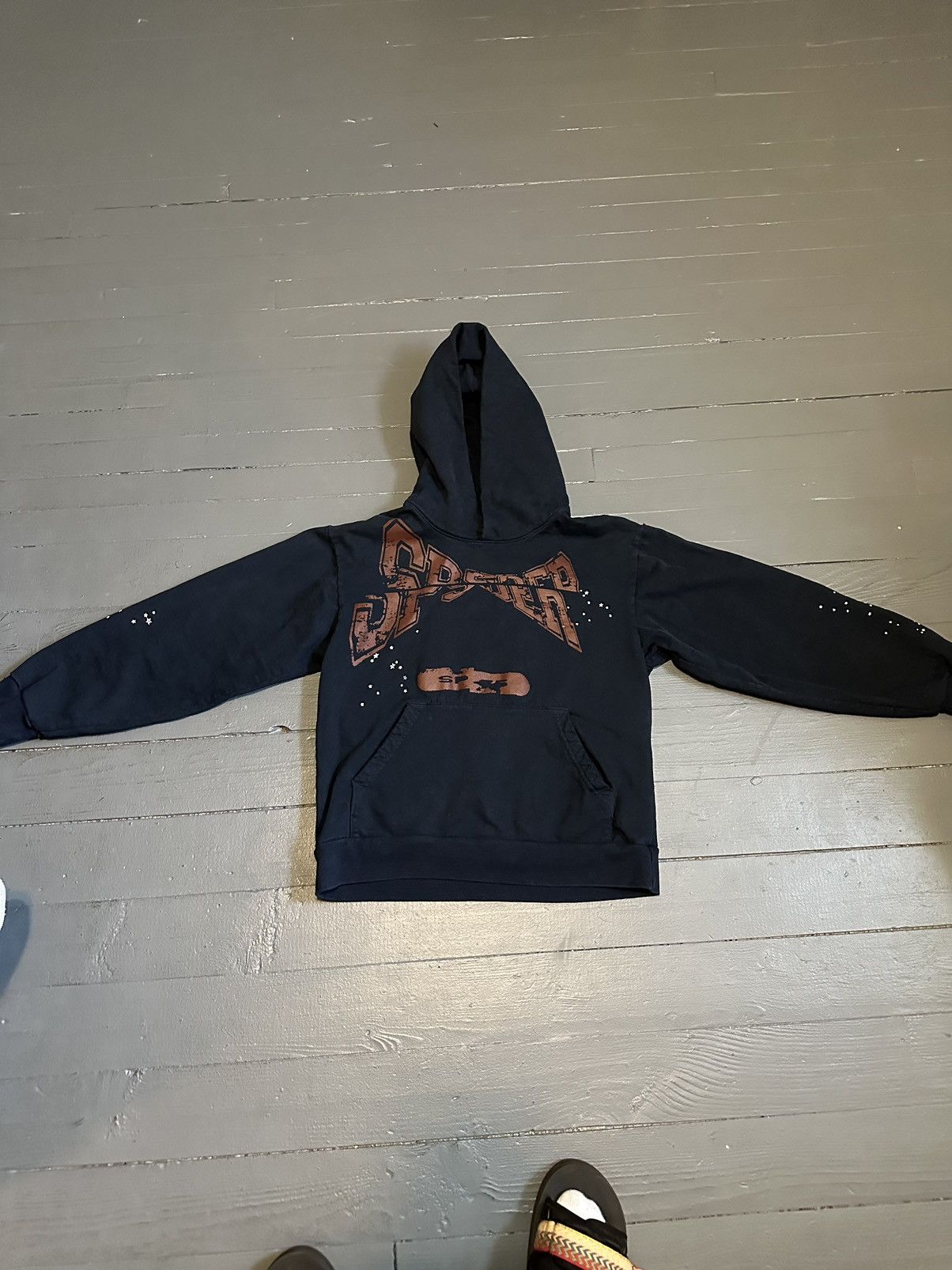 Spider Worldwide Sp5dr Hoodie “Navy” | Grailed