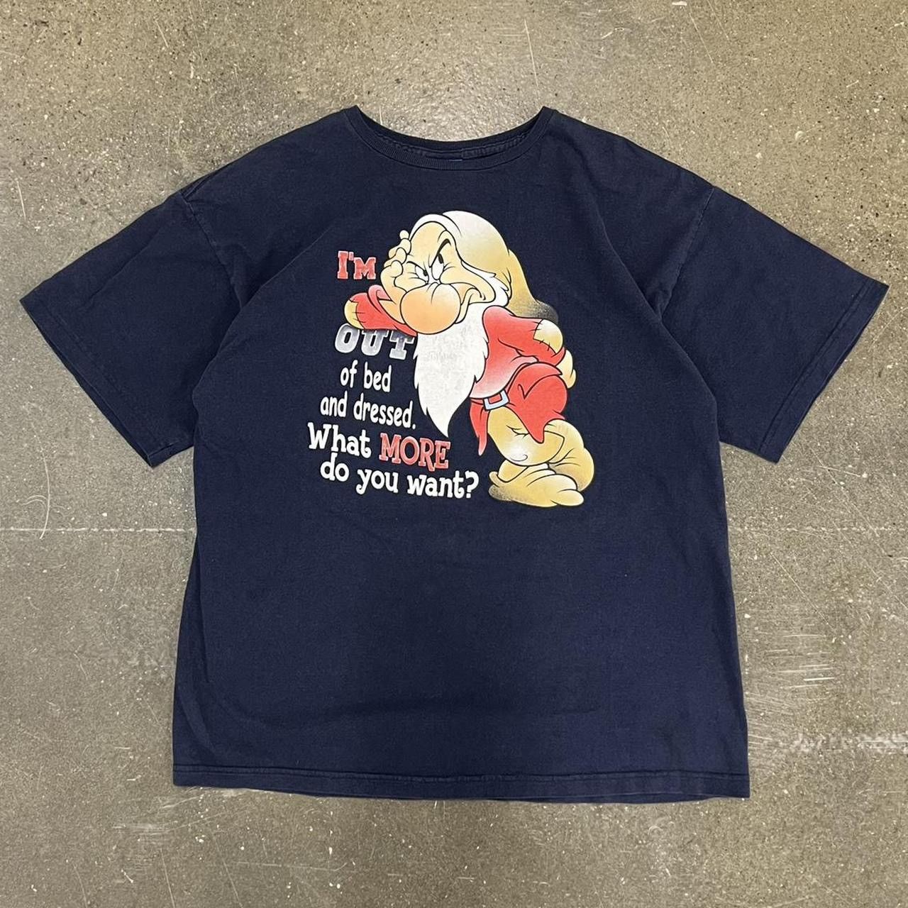 Disney × Streetwear × Vintage Vintage 90s Grumpy Navy Blue Disney ...