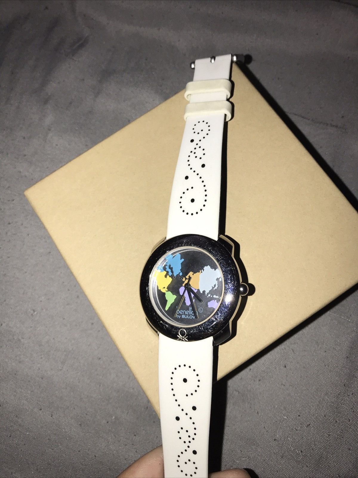 Vintage Vintage Bulova X Benetton Colors “World Map” Watch | Grailed