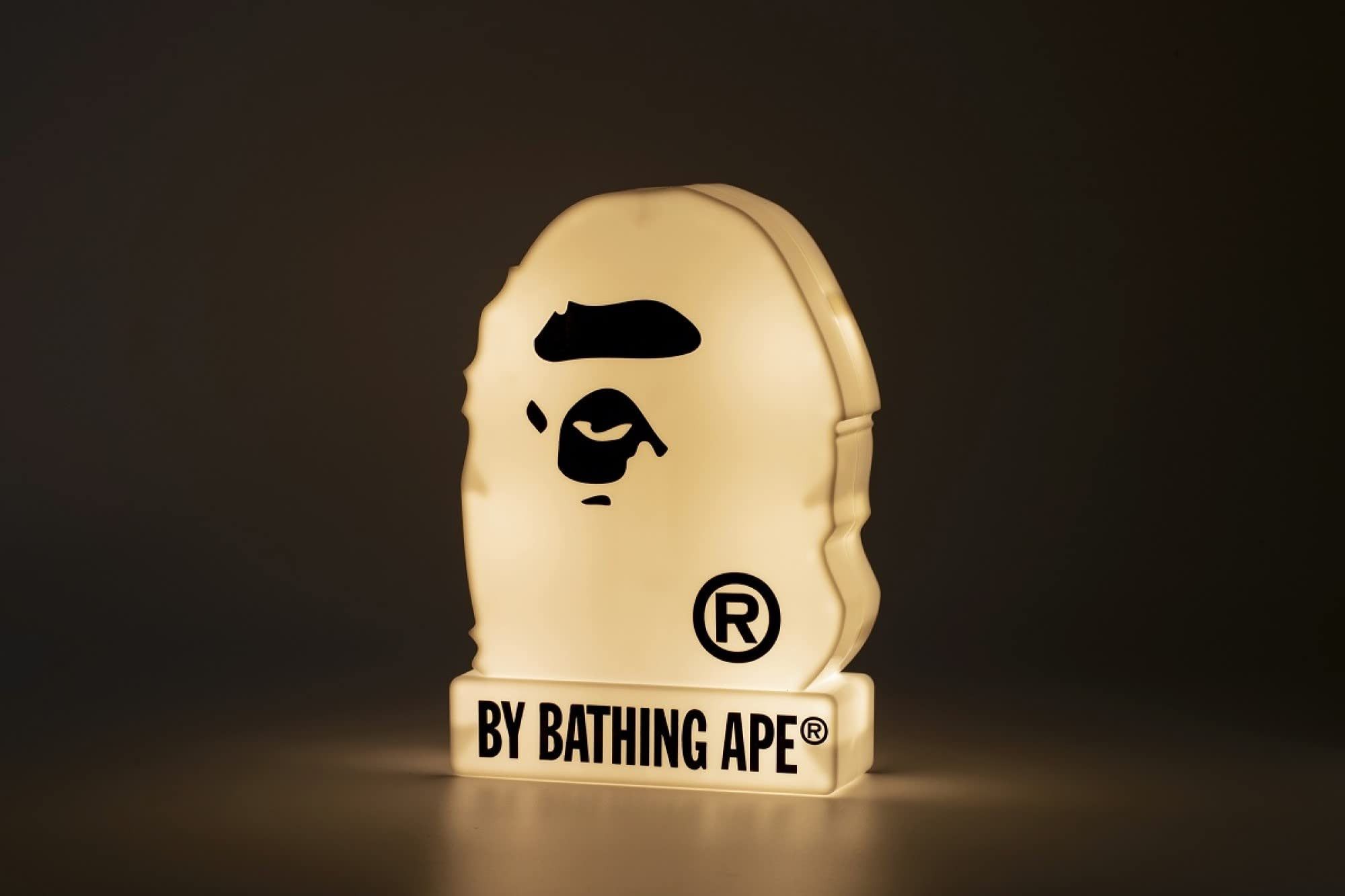 Bape 🔥 New BAPE LAMP Room Light A Bathing Ape Head Logo Bapex | Grailed
