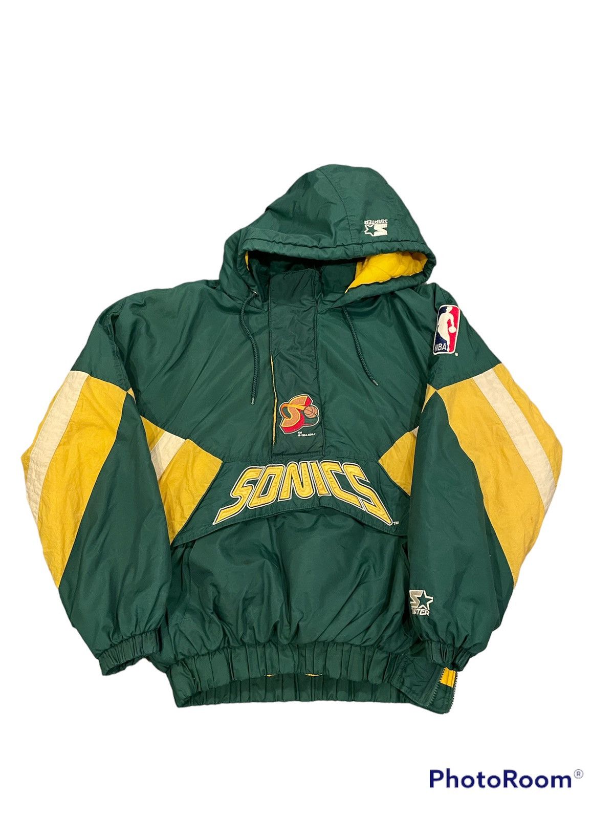 NBA × Starter × Vintage Vintage 90s NBA Seattle SuperSonics Starter ...