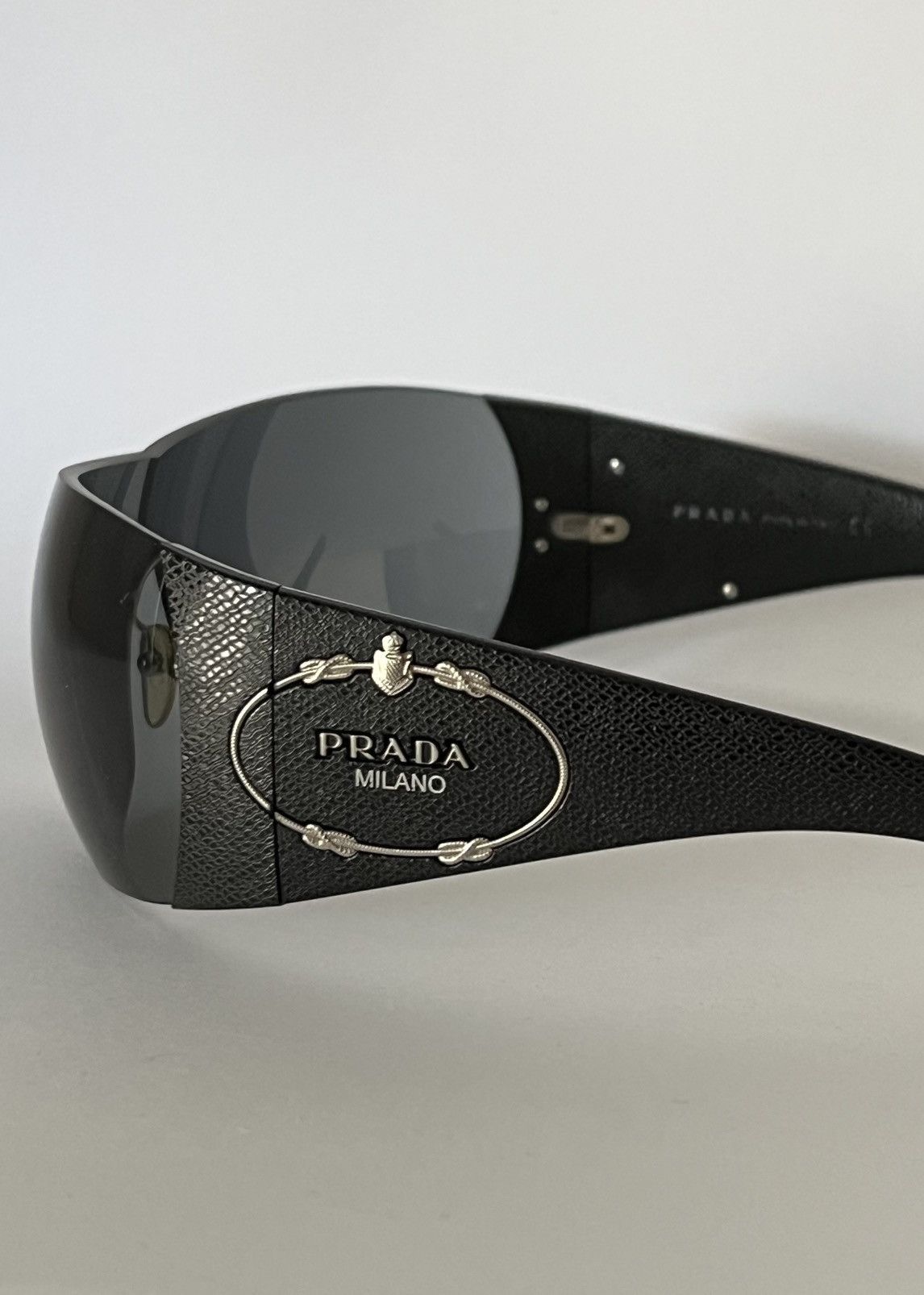 Prada Y2K Prada mask logo sunglasses. | Grailed