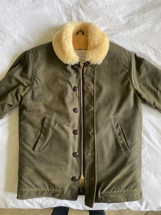 Dehen 1920 Dehen 1920 N-1 Deck Jacket Loden/Gold Medium | Grailed