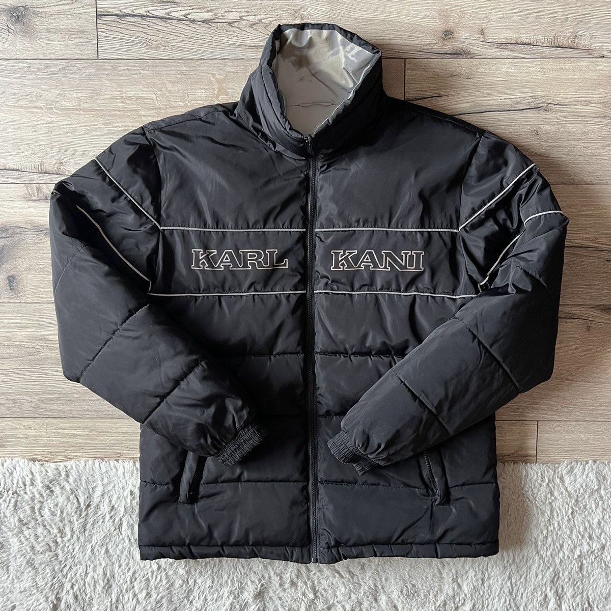 Karl Kani Karl Kani Puffer Reversible Jacket Y2K Tupac | Grailed