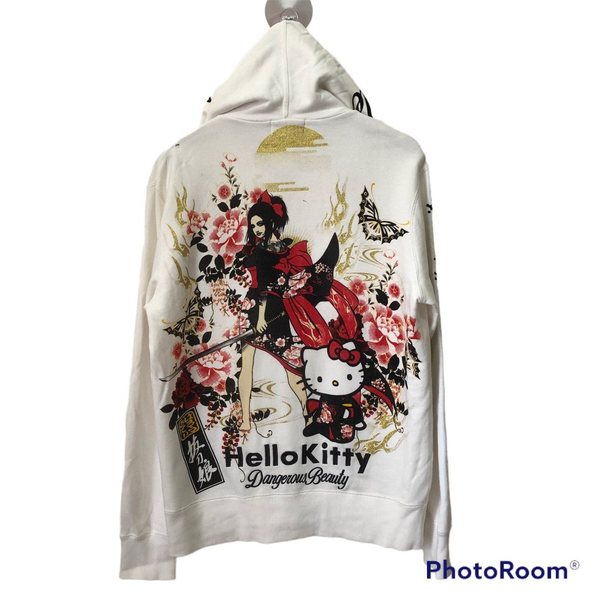 Anime Dangerous Beauty Samurai X Hello Kitty Zipper Hodie | Grailed