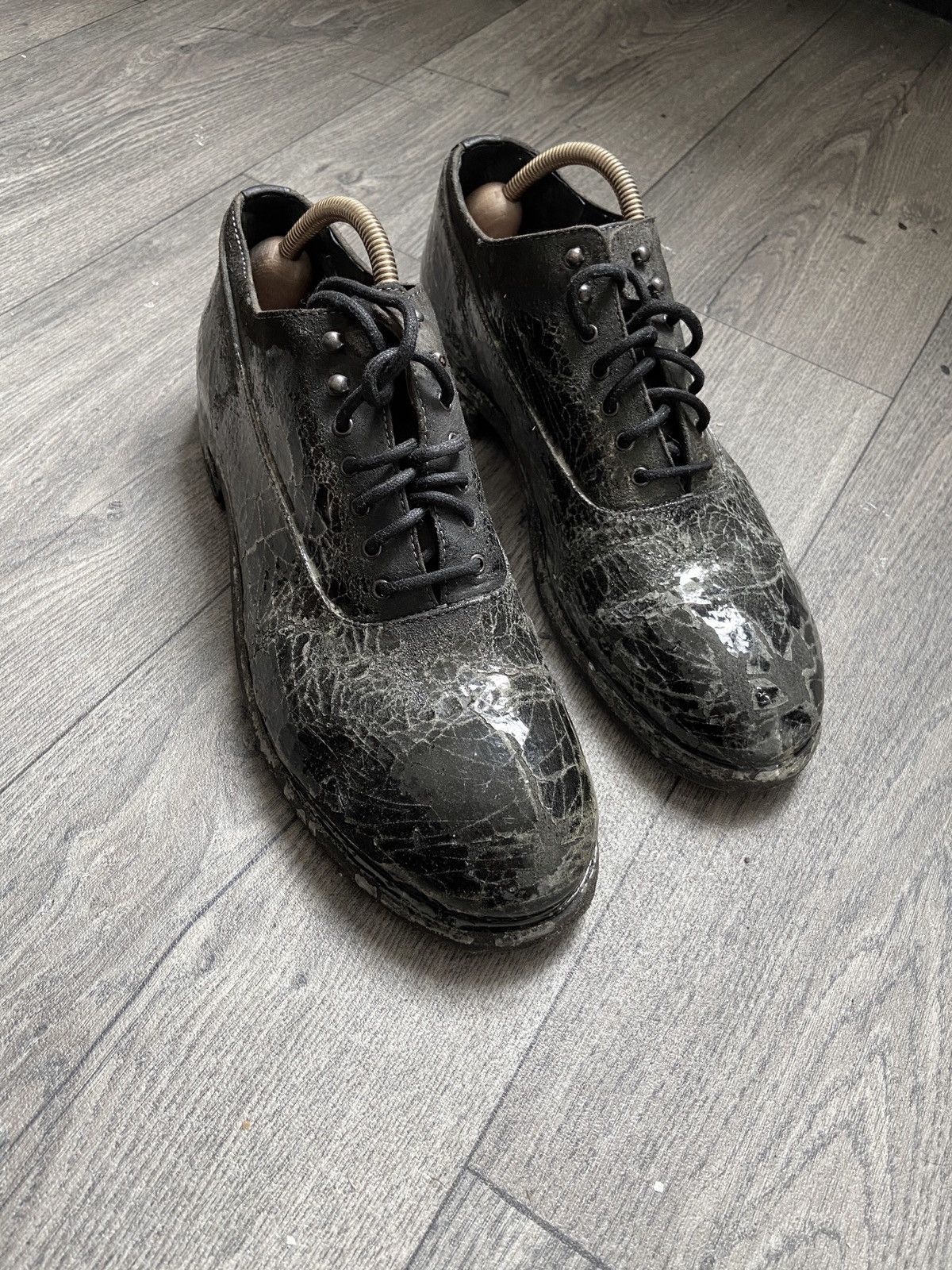 Deepti Deepti Cracked Resin Derby Shoes Size 44/UK10 | Grailed