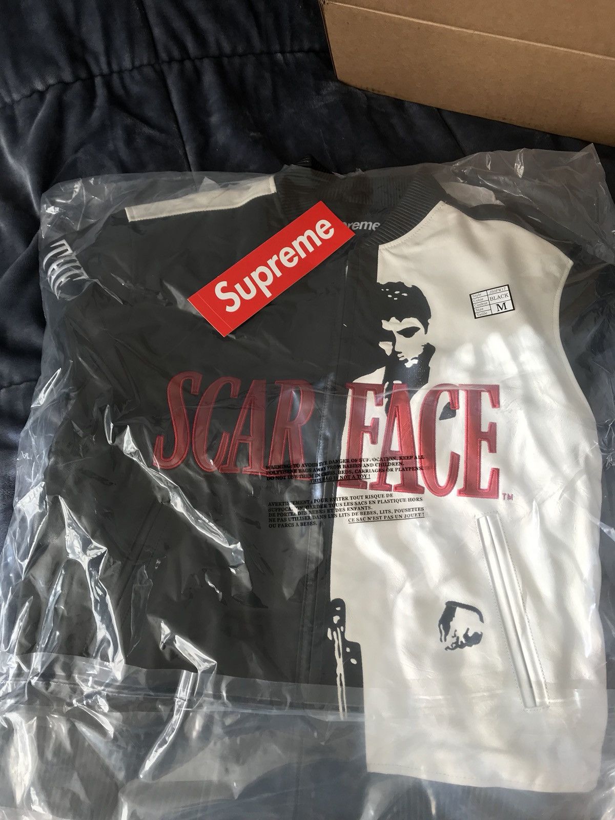 Supreme Scarface Leather Jacket | Grailed