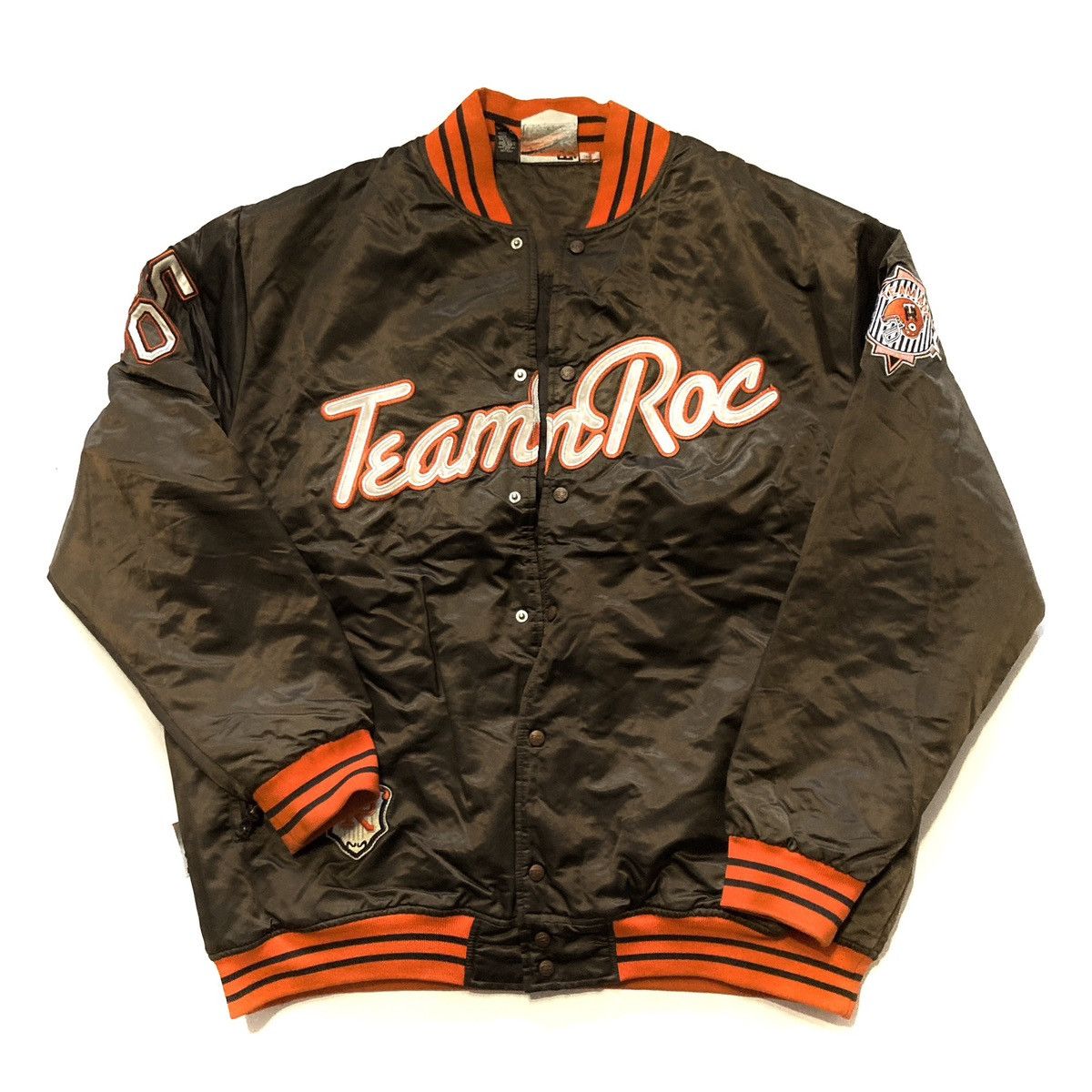 Rocawear × Vintage Vintage Team Roc Bomber Varsity Jacket big logo y2k ...