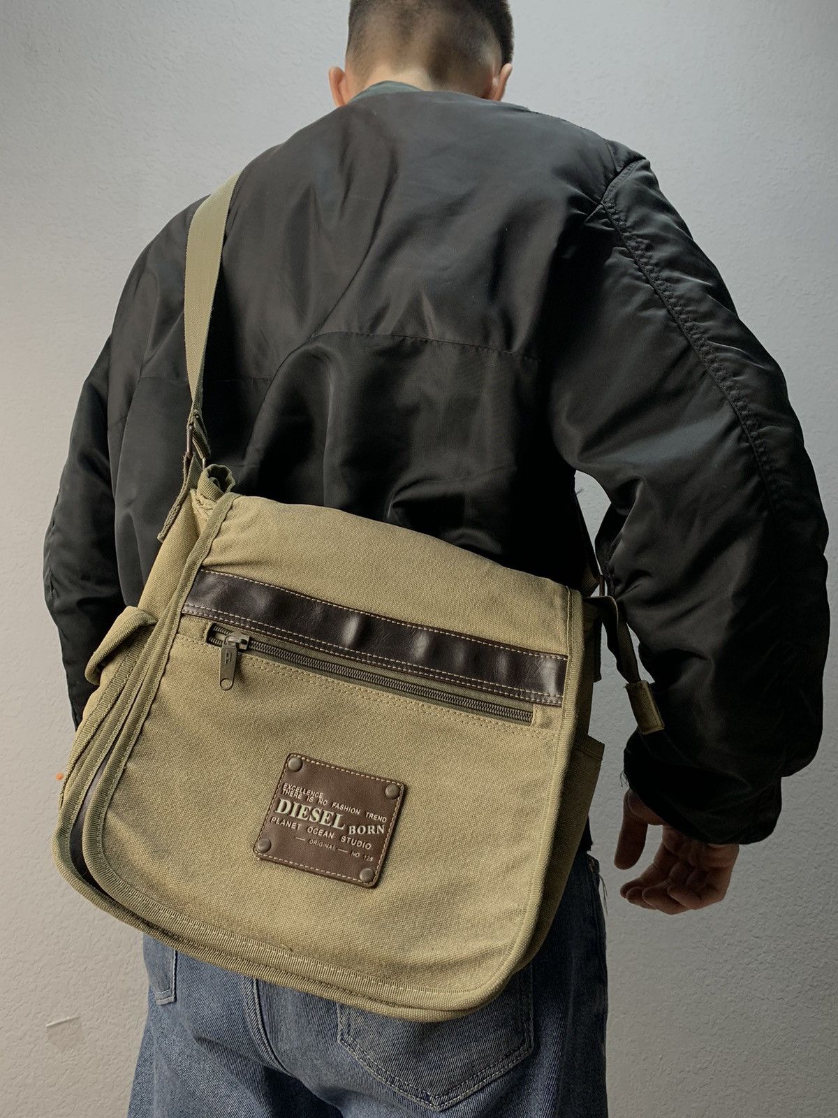 Diesel Diesel bag Vintage Y2K sling bag Diesel multi pocket bag | Grailed