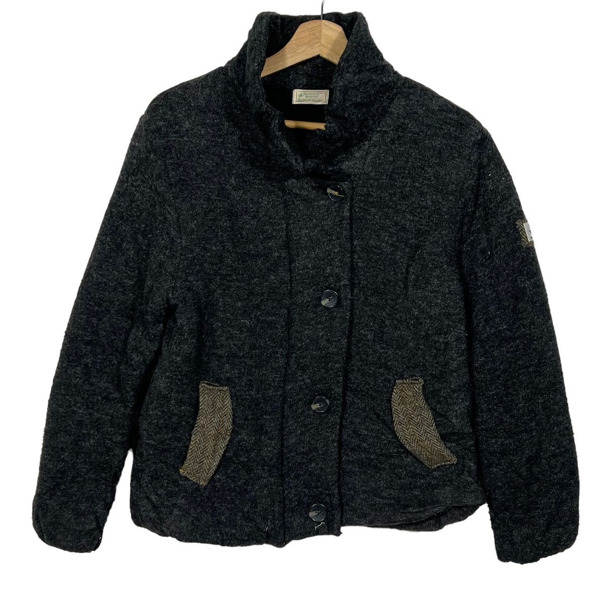 Harris Tweed harris tweed peacoat nice design | Grailed