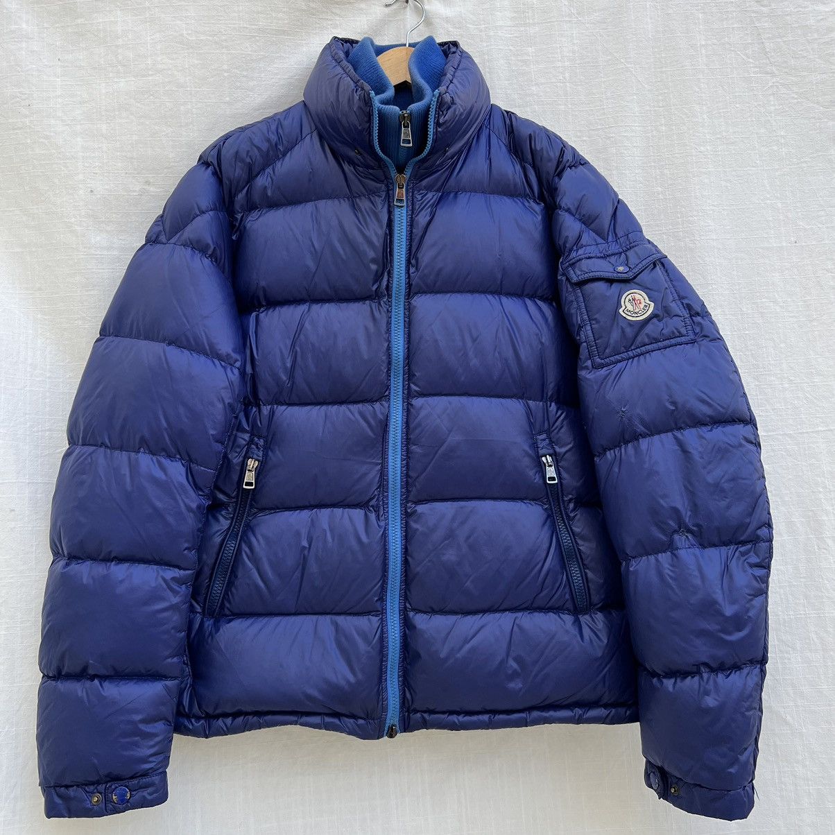 Moncler Moncler ZIN electric blue down jacket | Grailed