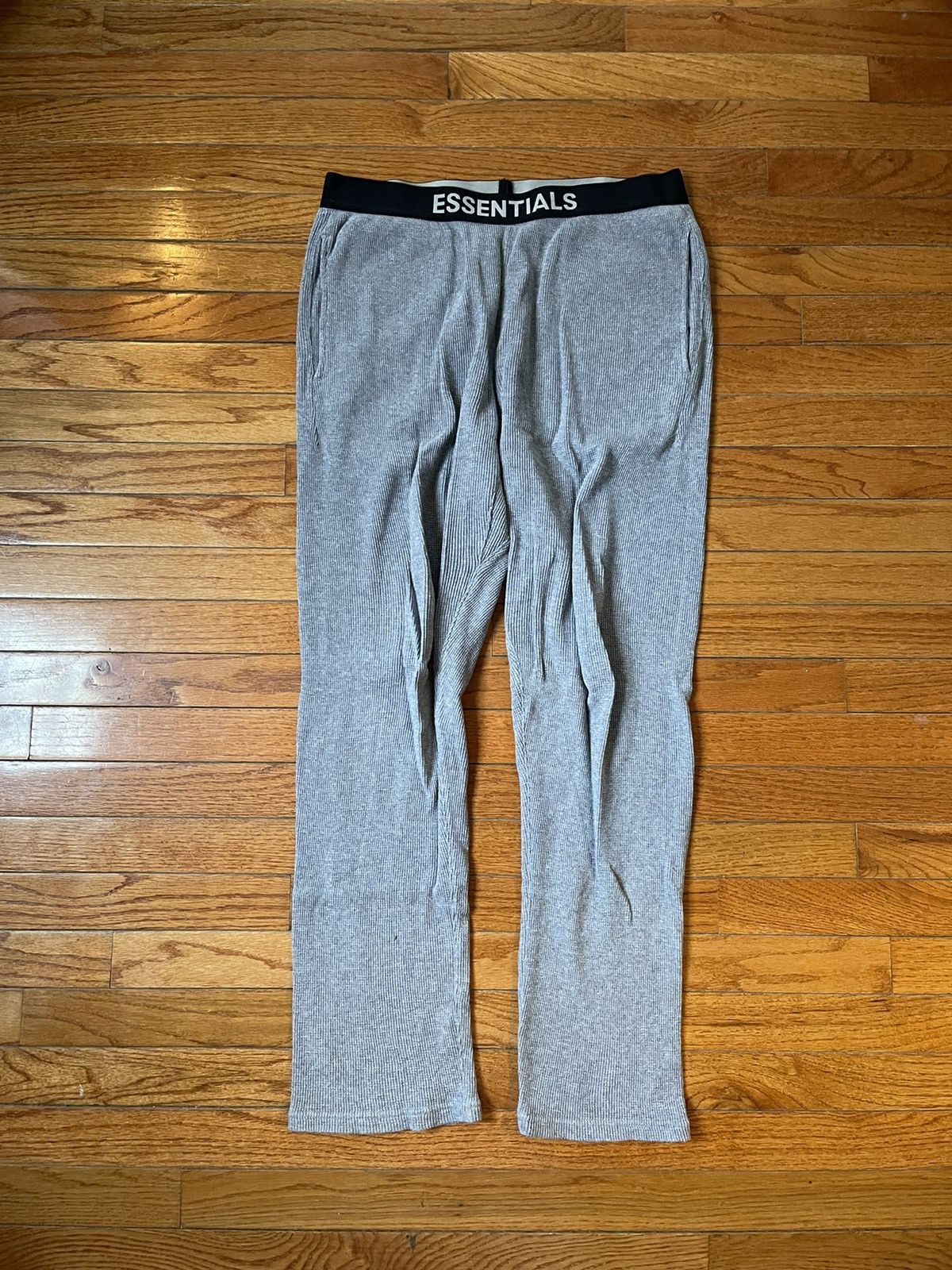 Essentials × Fear of God Essential Fear of God Dark Gray Thermal Pants ...