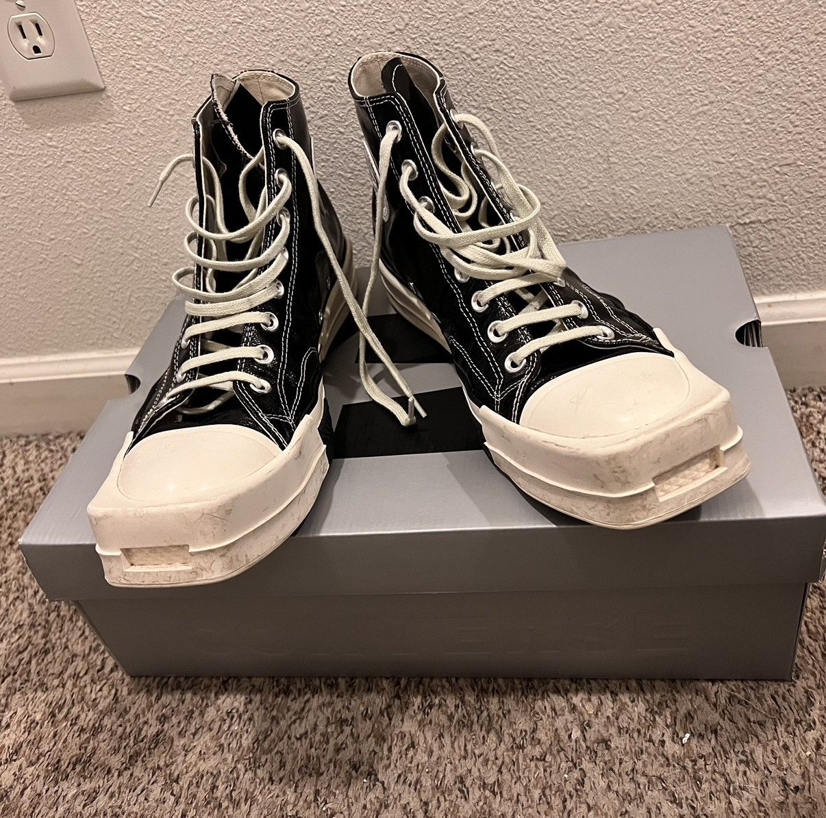 Rick Owens Rick Owens x Converse TURBODRK Square Toe Chuck 70 Sneakers ...