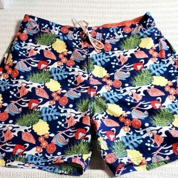 Nautica Nautica Graphic Aquatic Design Cinched Pocketed Sz. XL Board ...