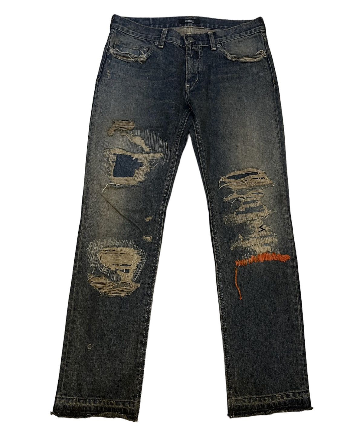 Undercover Undercover 68 Orange Yarn Denim | Grailed