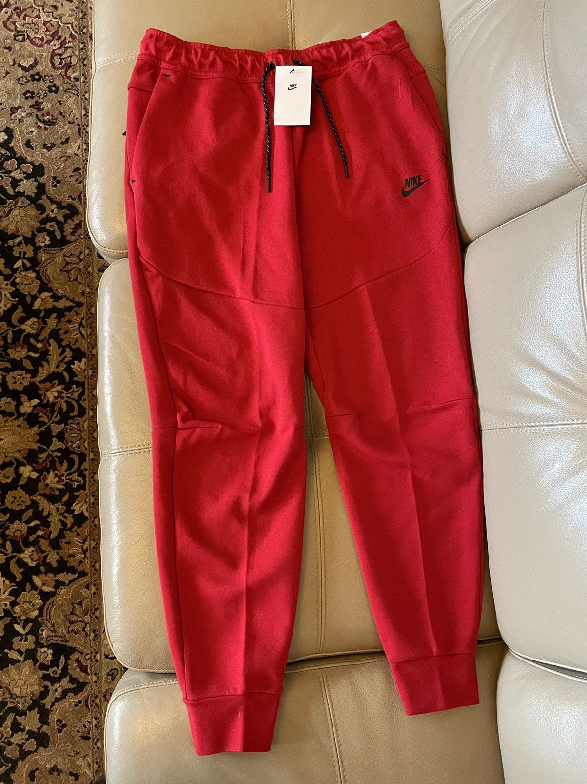 Nike Red Nike Tech Fleece Pants Size Large | Grailed
