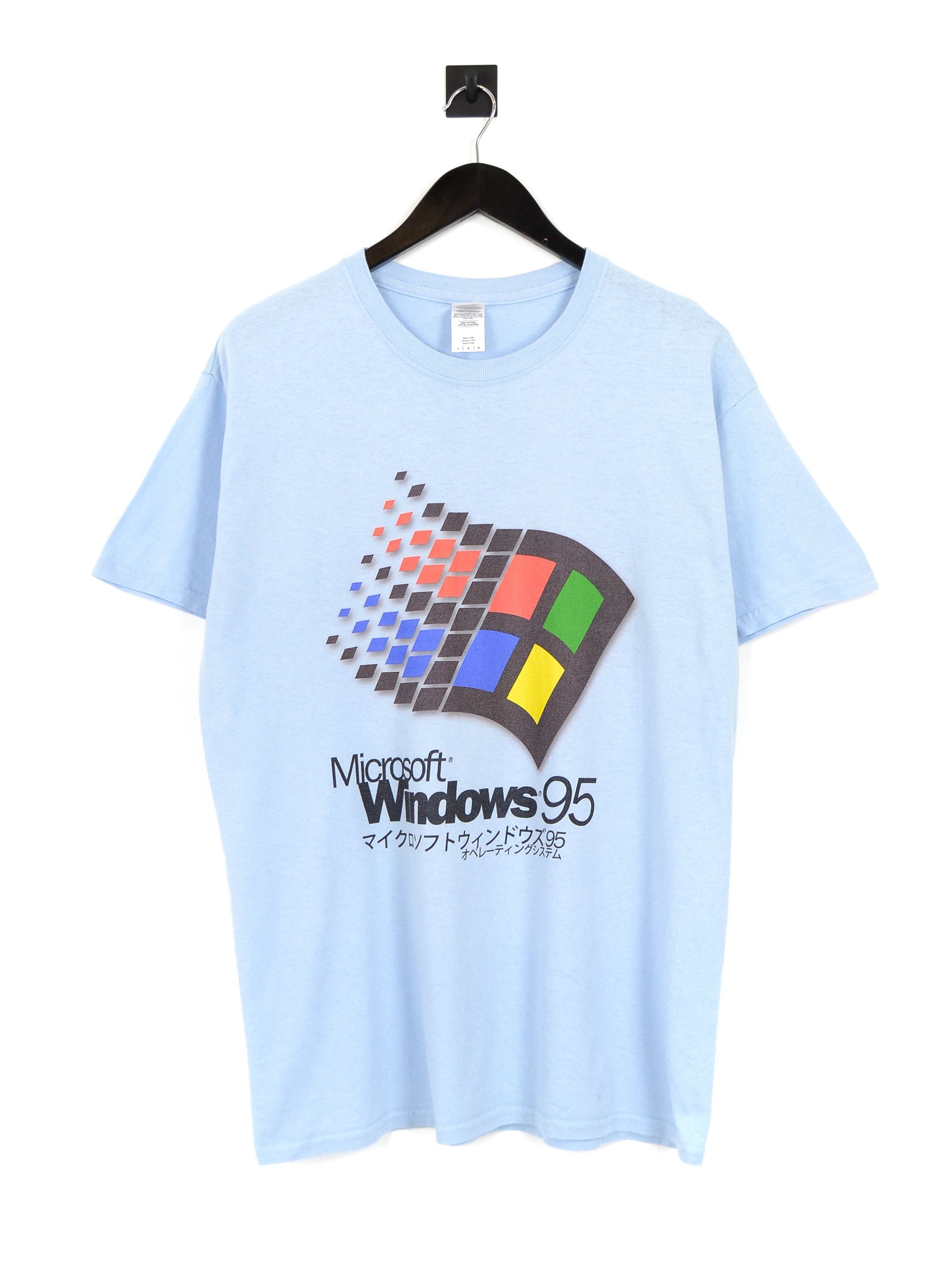 Gildan × Vintage Vintage Microsoft Windows 1995 Tee Shirt | Grailed