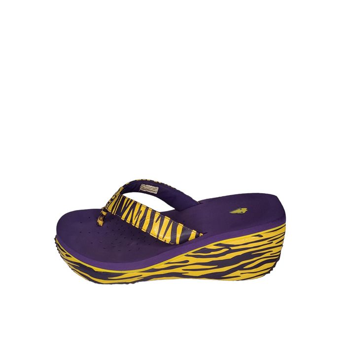 Custom Volatile LSU Tigers Chunky Purple And Gold Sz 11 Sandals Wom ...