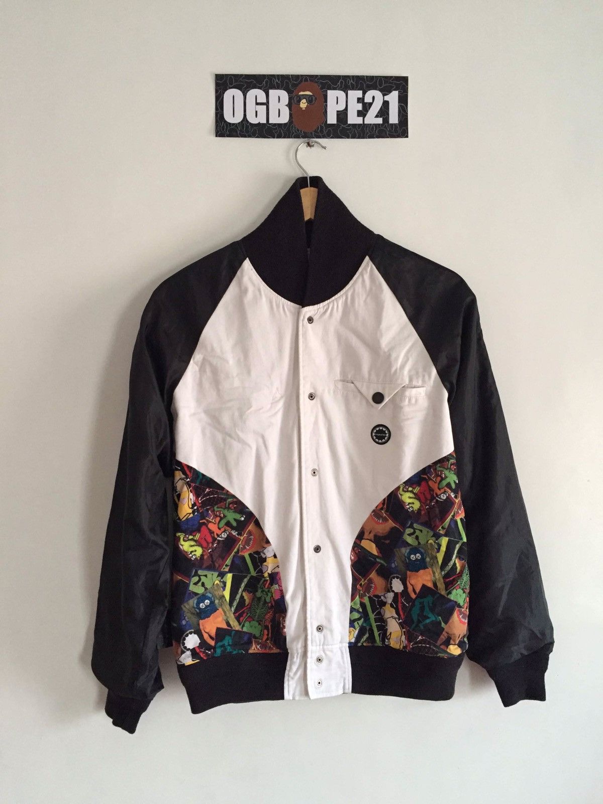 Original Fake OriginalFake KAWS reversible bomber jacket | Grailed