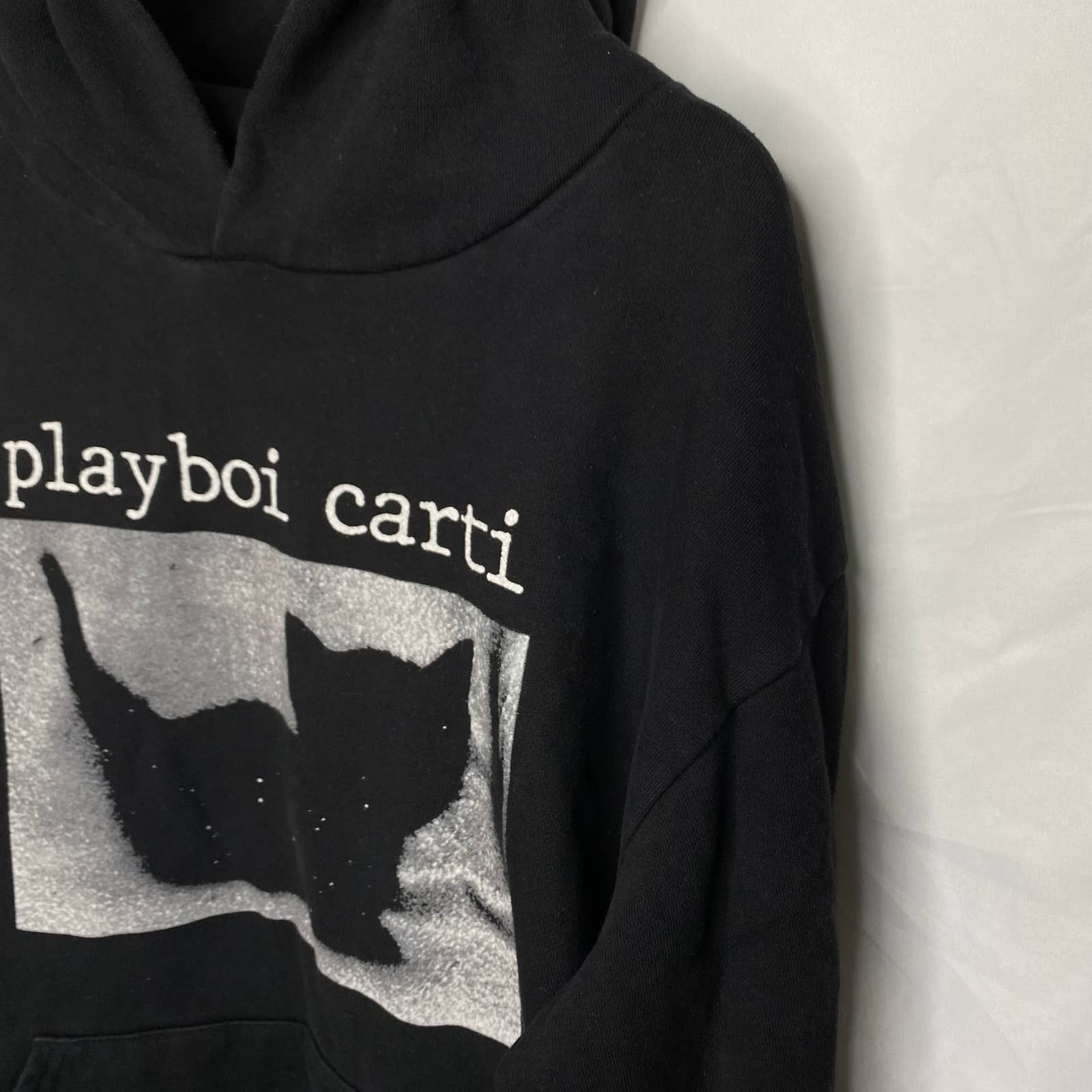 AWGE Playboi Carti WLR WholeLottaRed Black Cat Tour Merch Hoodie | Grailed