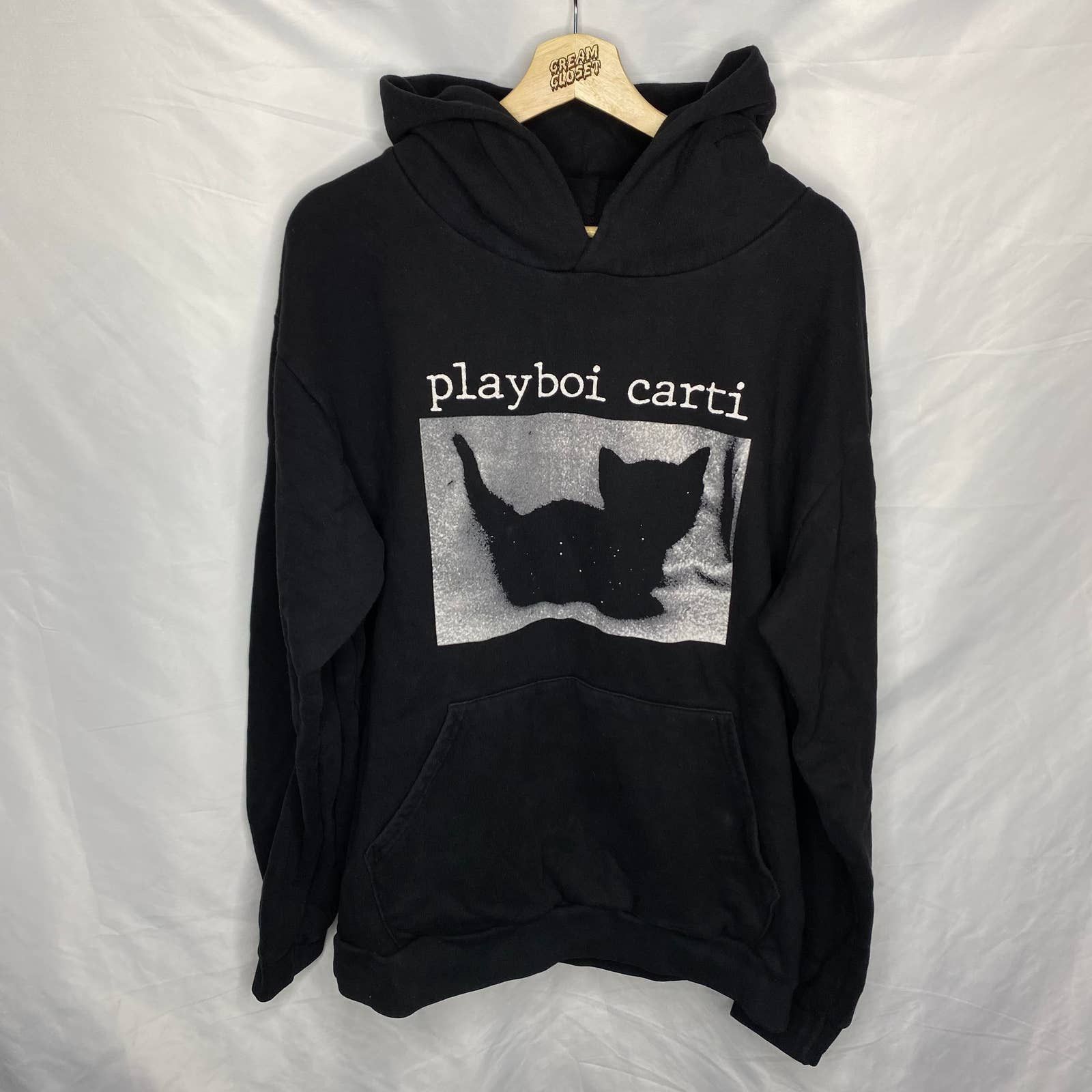 AWGE Playboi Carti WLR WholeLottaRed Black Cat Tour Merch Hoodie | Grailed