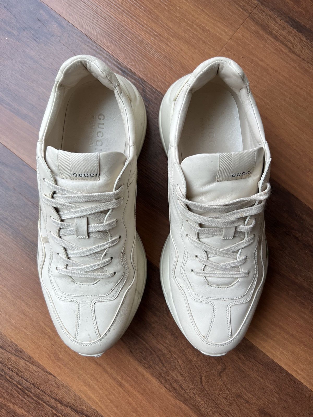 Gucci Gucci Rhyton Leather Sneakers | Grailed