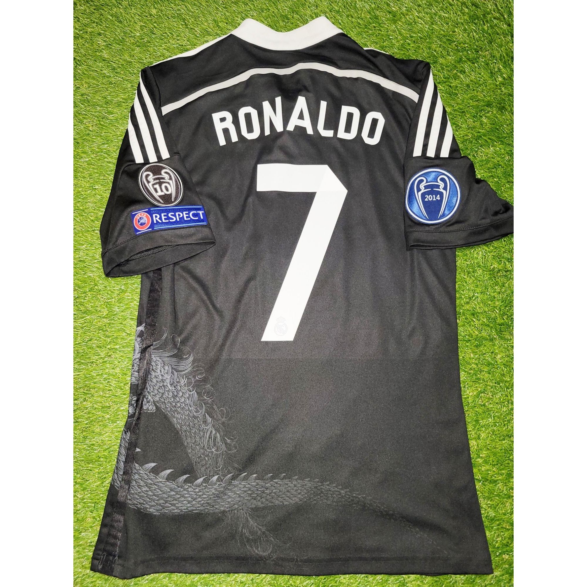 Adidas Ronaldo Real Madrid 2014 2015 Dragon Yamamoto Soccer Jersey ...