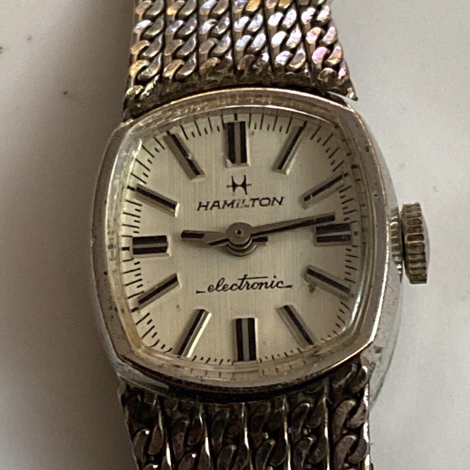 Hamilton Vtg Hamilton Automatic Ladies Watch Swiss Made 10K RGP silve ...