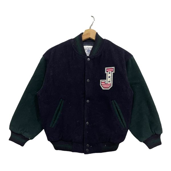 Vintage J.Press Wool Bomber Varsity Jacket | Grailed