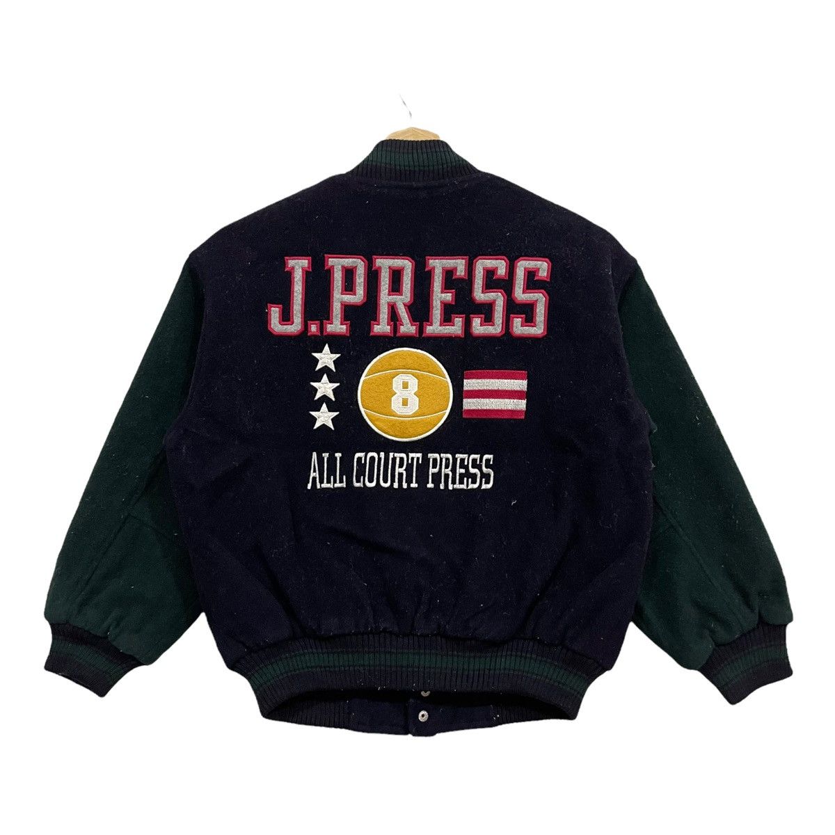Vintage J.Press Wool Bomber Varsity Jacket | Grailed