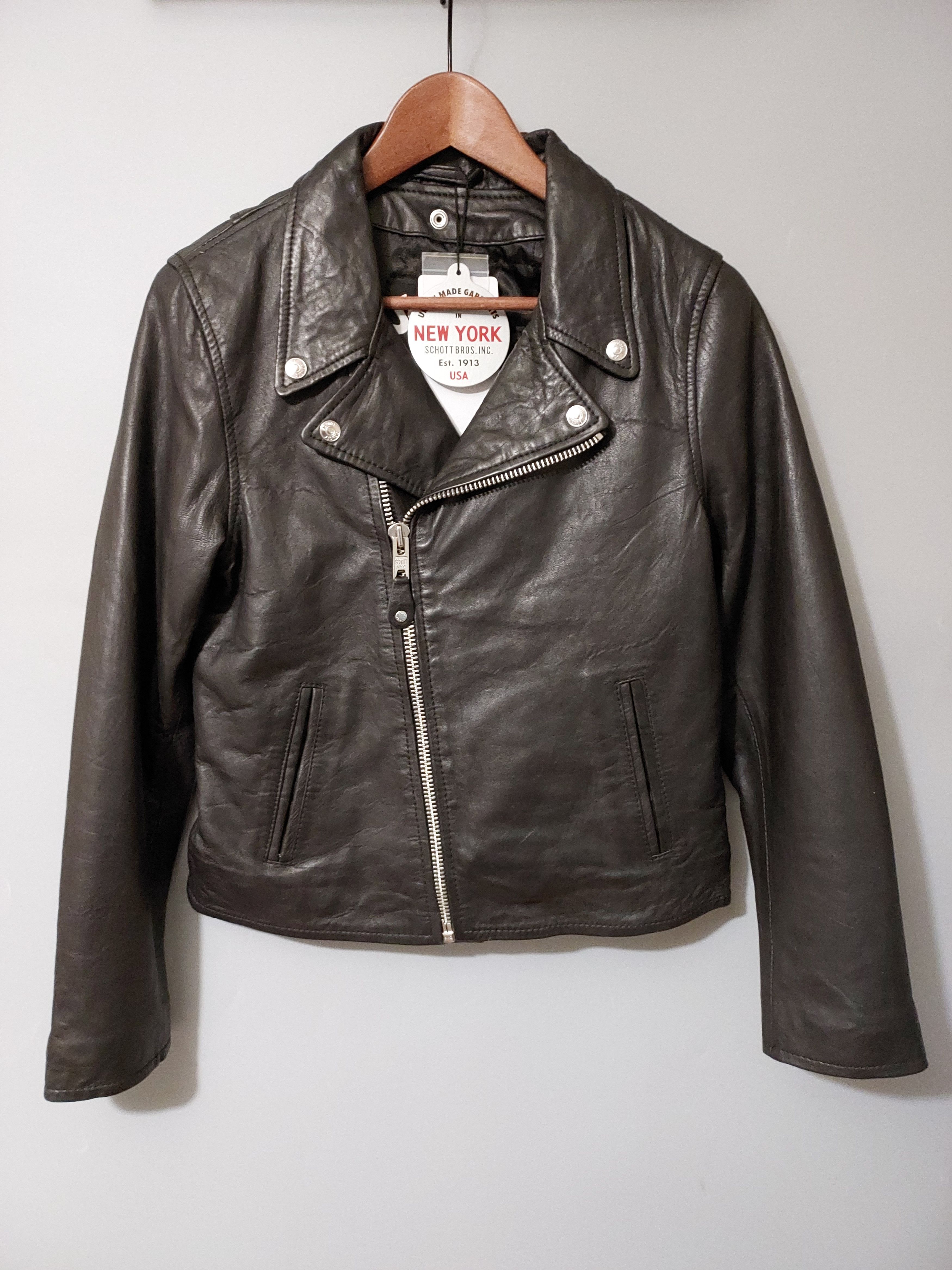 Schott Brand new Schott Ramones leather jacket black woman | Grailed