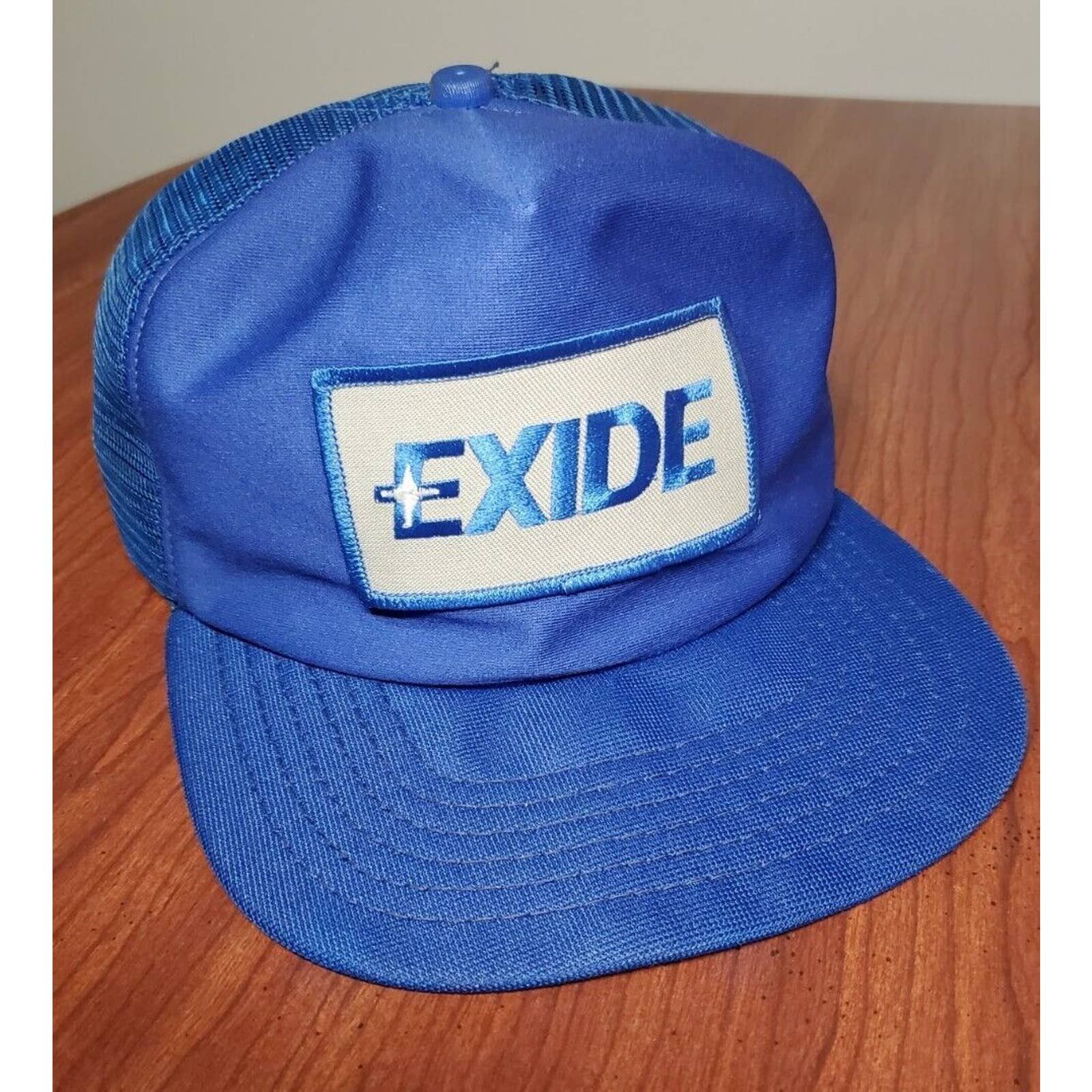 New Era Vintage Exide Batteries Trucker Hat Snapback Cap NASCAR 80s ...
