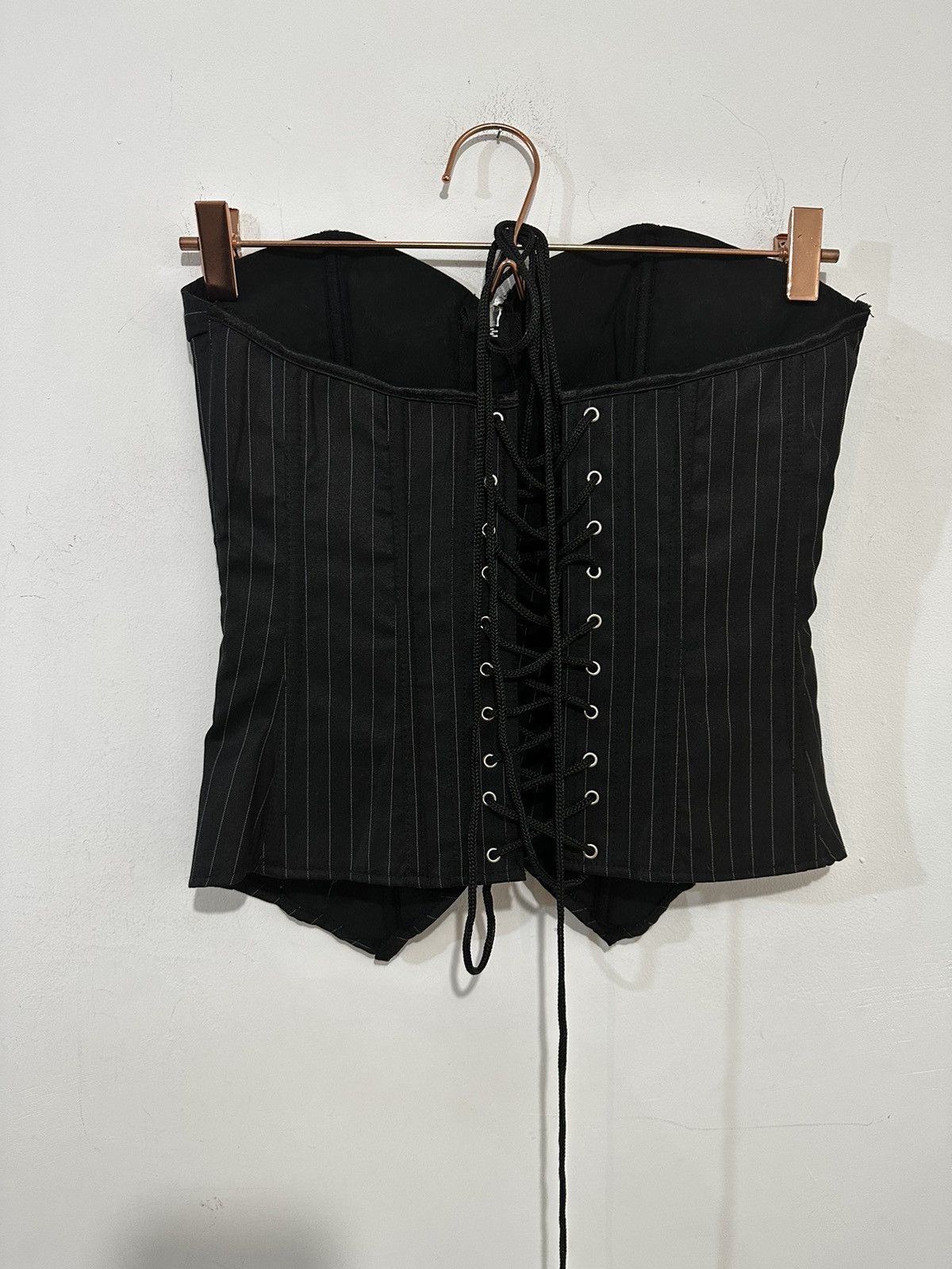 Vintage Bustier corset pin striped Y2K | Grailed